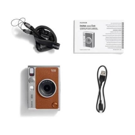 Fujifilm INSTAX Mini EVO Hybrid Instant Camera, Digital Preview ...
