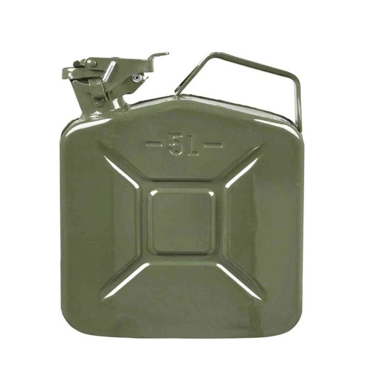 Metal 5 Litre Steel Fuel Canister Jerry Can - Leak Proof Diesel Fuel ...